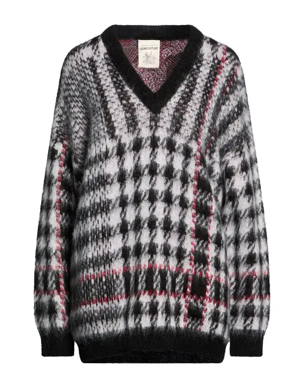 SEMICOUTURE Houndstooth Jacquard-knit Sweater