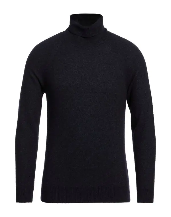 MOORER Turtleneck Knit Top - Blue