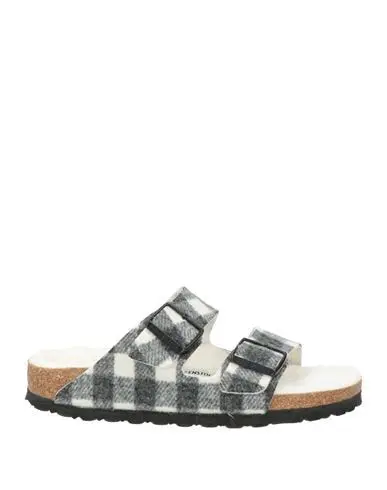 BIRKENSTOCK Checked Wool Sandals - Grey