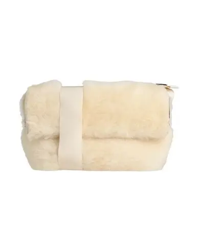 JIL SANDER Cream Lambskin Cross-body Bag - White
