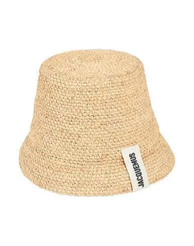 Jacquemus Raffia Bucket Hat - Beige
