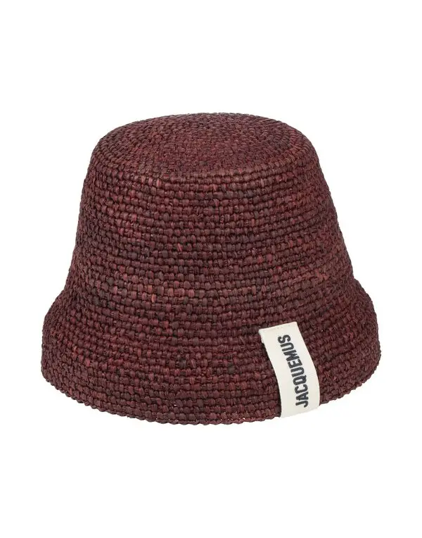Jacquemus Raffia Bucket Hat - Brown
