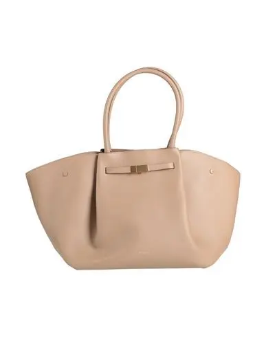 DEMELLIER Pebbled Leather Tote - Beige