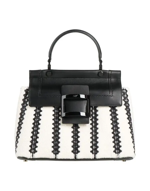 ROGER VIVIER Textile Fibers Flap Bag