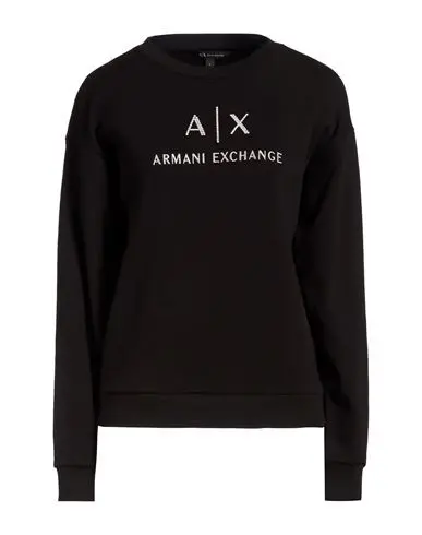 Armani Exchange Cotton French Terry Sweatshirt - Black