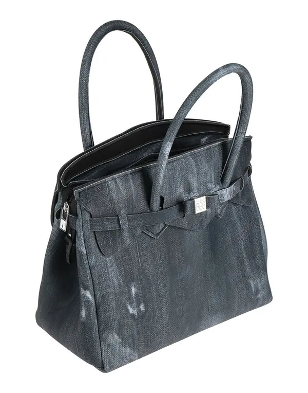 Save My Bag Two-tone Tote Bag With Bow Detail