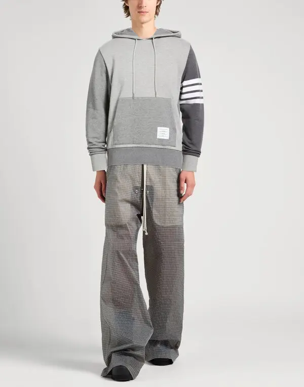 Thom Browne Light Cotton Hoodie With Multicolor Details