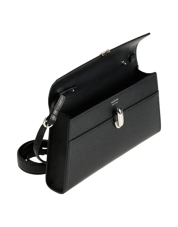 Savette Calfskin Clutch - Black