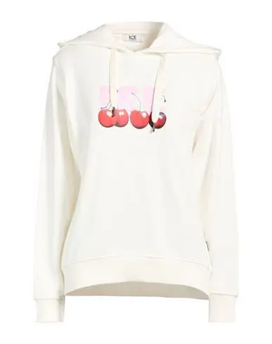 Iceberg Cotton Sweatshirt With Appliqués - White