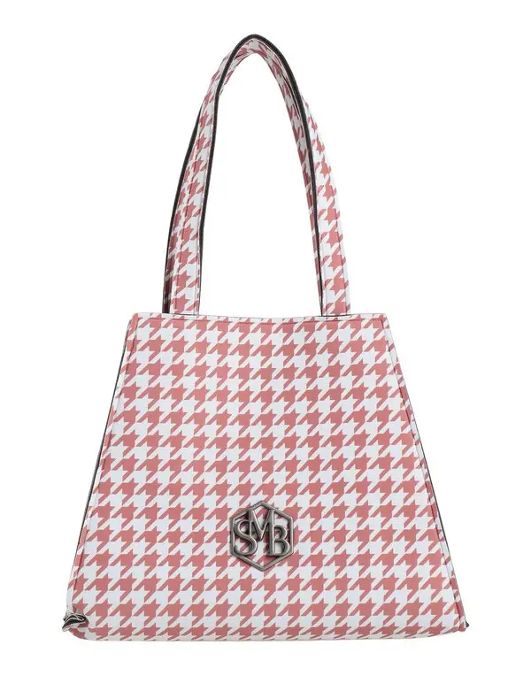 Save My Bag Houndstooth Tote Bag - Brick