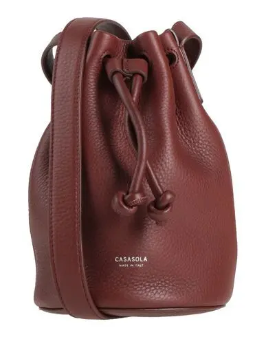 CASASOLA Calfskin Bucket Bag - Red