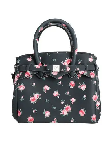 Save My Bag Floral-print Scuba Tote - Grey