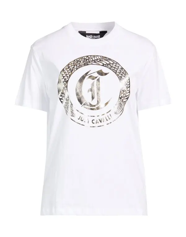 Just Cavalli T-shirt With Logo Print - White