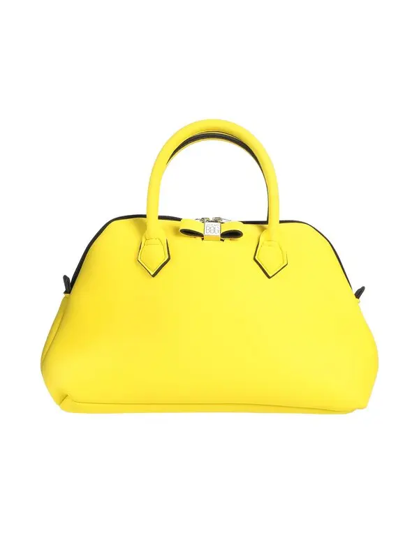 Save My Bag Velvet Scuba Handbag - Yellow