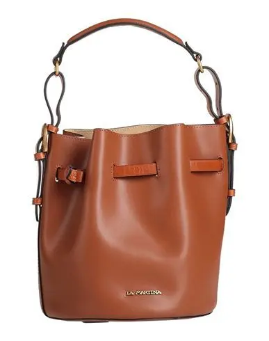 LA MARTINA Brisa Leather Bucket Bag - Brown