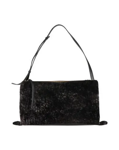 JIL SANDER Lambswool And Cow Leather Shoulder Bag