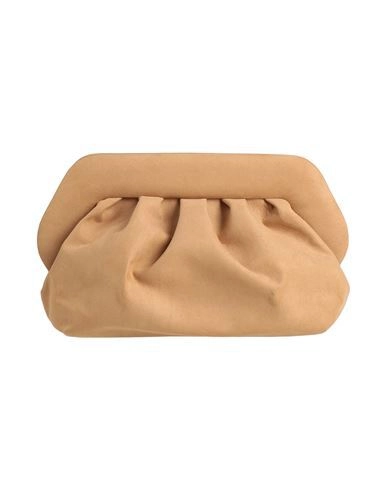 THEMOIRE Clutch In Brushed Synthetic Material - Camel