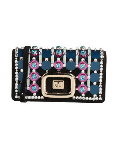 ROGER VIVIER Cross-body Bag With Appliqués - Black