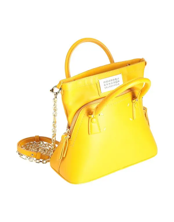 MAISON MARGIELA Leather Tote - Yellow
