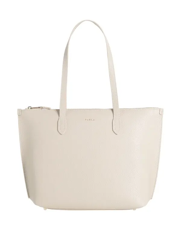 Furla Leather Tote - Beige