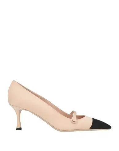 N°21 Two-tone Satin Pumps With Kitten Heel - Pink