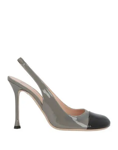 N°21 Slingback Leather Pumps - Grey