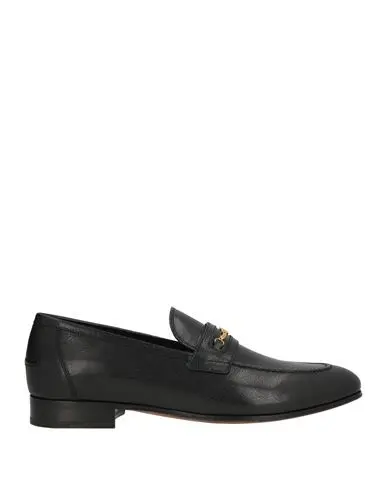 Valentino Garavani Leather Loafers With Logo - Black