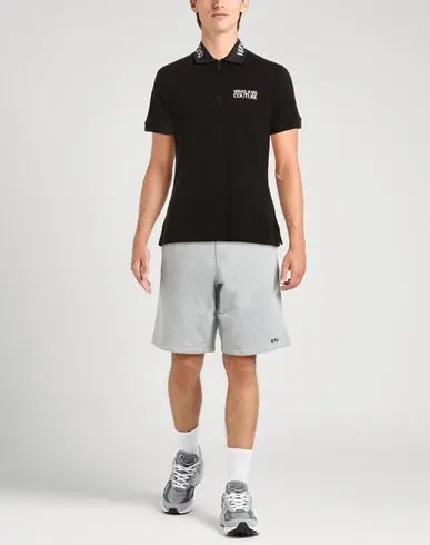 Versace Polo Shirt Size Cotton - Black