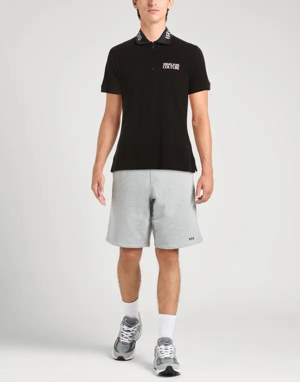 Versace Polo Shirt Size Cotton - Black