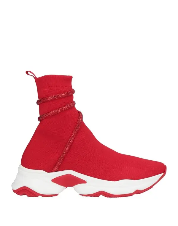 Rene Caovilla Sock Sneakers With Crystals - Red