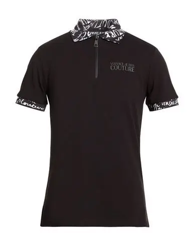 Versace Polo Shirt Size Cotton - Black