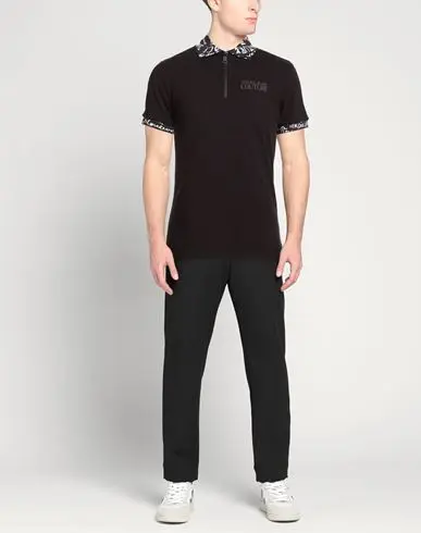 Versace Polo Shirt Size Cotton - Black