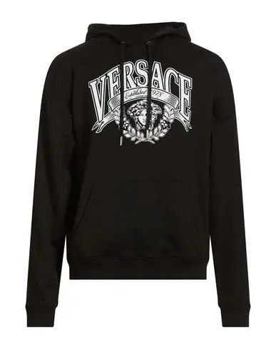 Versace Sweatshirt With Brand Logo - Black