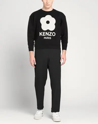 Kenzo Cotton Sweatshirt With Graphic Print - Black