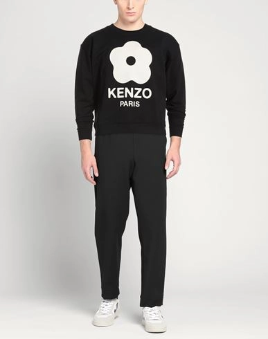 Kenzo Cotton Sweatshirt With Graphic Print - Black