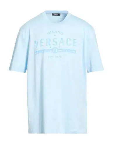 Versace T-shirt Sky Size Cotton - Blue