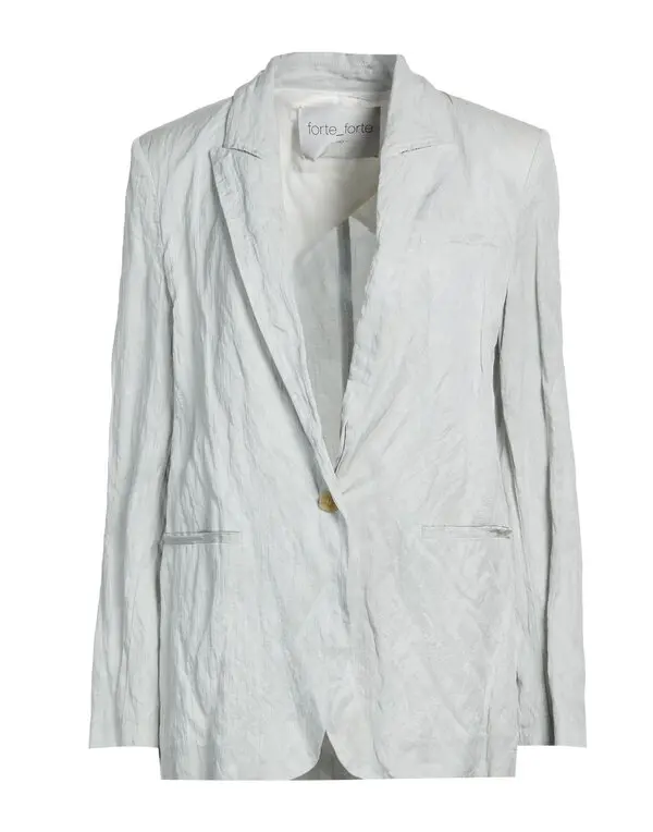 FORTE_FORTE Single-breasted Blazer - Grey