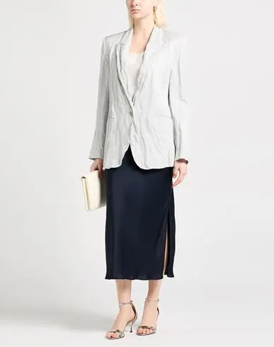 FORTE_FORTE Single-breasted Blazer - Light Grey