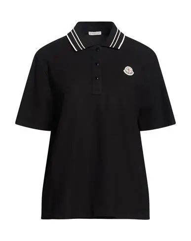 Moncler Cotton Polo Shirt - Black