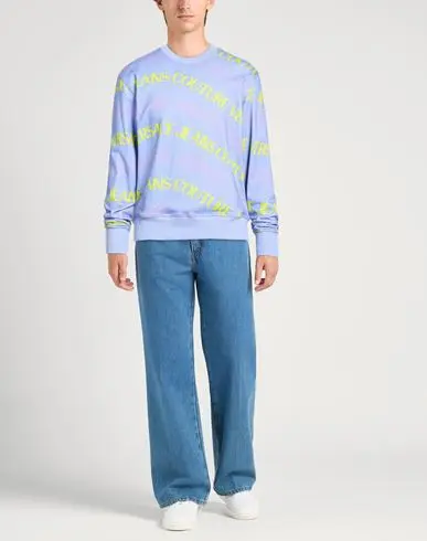 Versace Logo-print French Terry Sweatshirt - Blue
