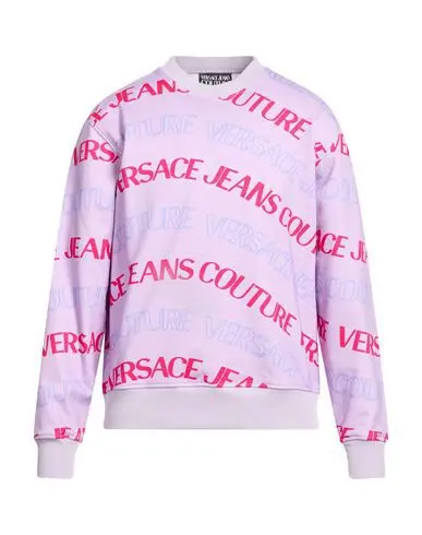 Versace Logo-print French Terry Sweatshirt - Purple