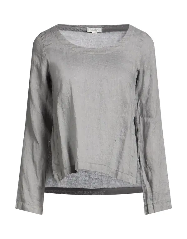 Crossley Linen Crewneck Long Sleeve Top