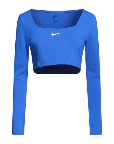 Nike T-shirt In Cotton, Polyester, And Elastane - Blue