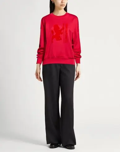 SEMICOUTURE Crewneck Flocked Logo Sweatshirt