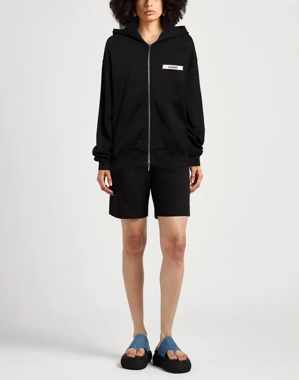 Jacquemus Cotton Sweatshirt - Black