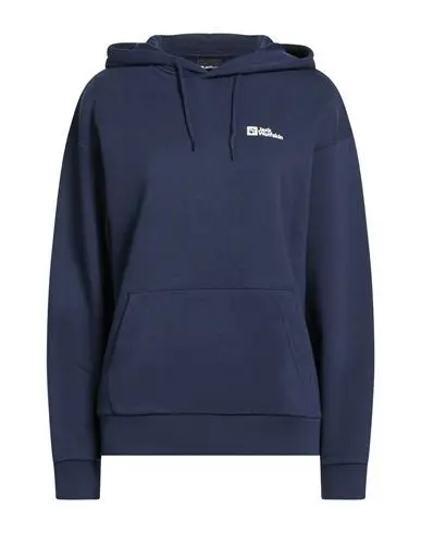 JACK WOLFSKIN Organic Cotton Hooded Sweatshirt - Blue