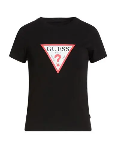 Guess Logo-print Jersey T-shirt - Black