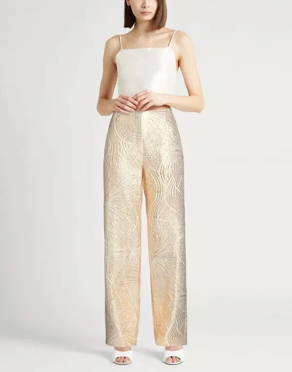 FORTE_FORTE Brocade Straight-leg Pants