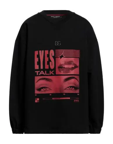 Dolce & Gabbana Cotton Elastane Brass Sweatshirt - Black