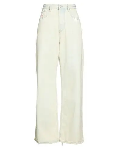 DIESEL® Wide-leg Jeans With Fringed Hem - Blue